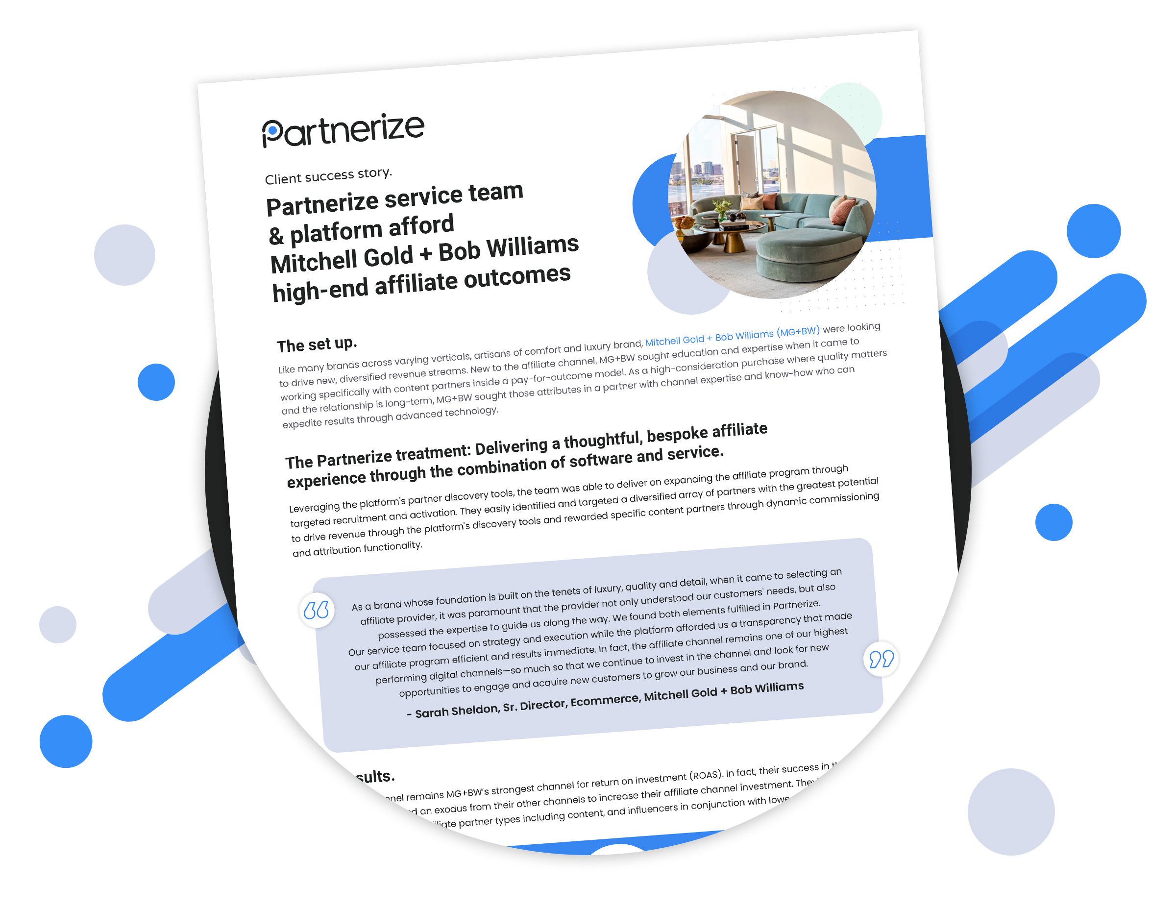 [Client Success Story] Partnerize & Mitchell Gold + Bob Williams: High-End Affiliate Outcomes ...