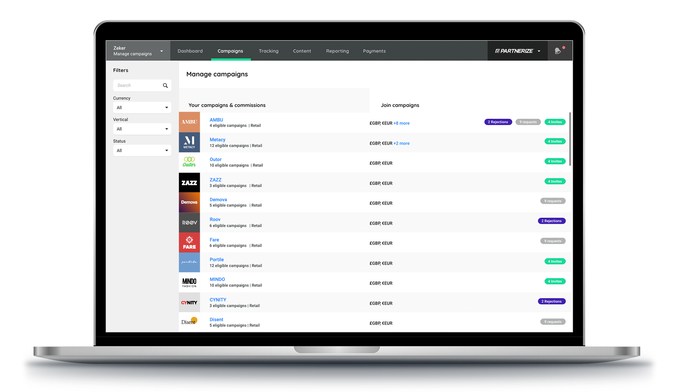 Explore The Improved Partnerize Platform | Partnerize